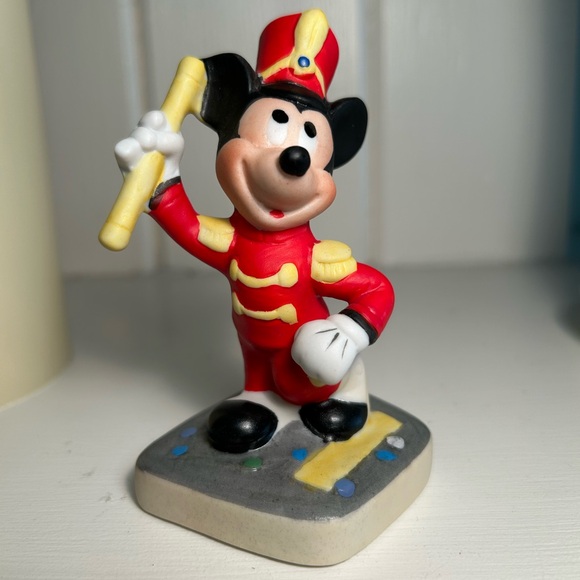 Schmid | Other | Vintage Schmid Mickey Mouse Band Leader Figurine ...